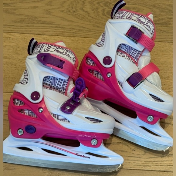 XINO | Shoes | Girls Xino Sports Girls Ice Skates Pink Adjustable Jj13 ...